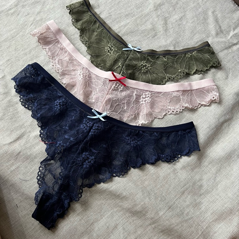 Jual Juicy Couture Cara Diamante Lacey G-String / Thong Sexy Lingerie ...