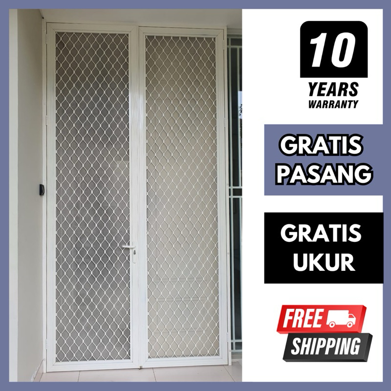 Jual Pintu Kasa Expanda Aluminium Custom - Pintu Kawat Nyamuk - Pintu ...