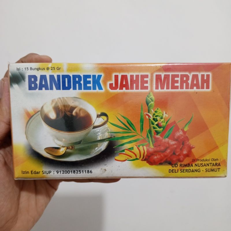 Jual BANDREK JAHE MERAH ISI 15 SACHET | Shopee Indonesia