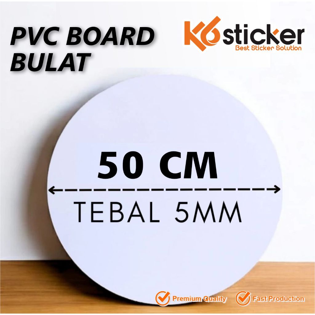 Jual PVC Board Bulat Diameter 50CM Tebal 5mm [PVC BOARD BULAT/LINGKARAN ...