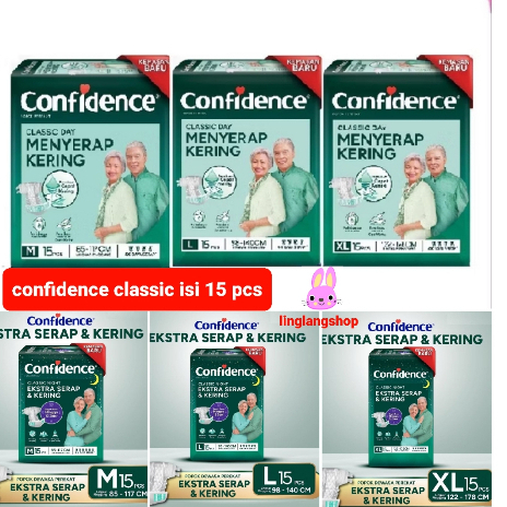 Jual CONFIDENCE Classic Day /night PEREKAT Big Pack M15 L15 XL15 besar ...