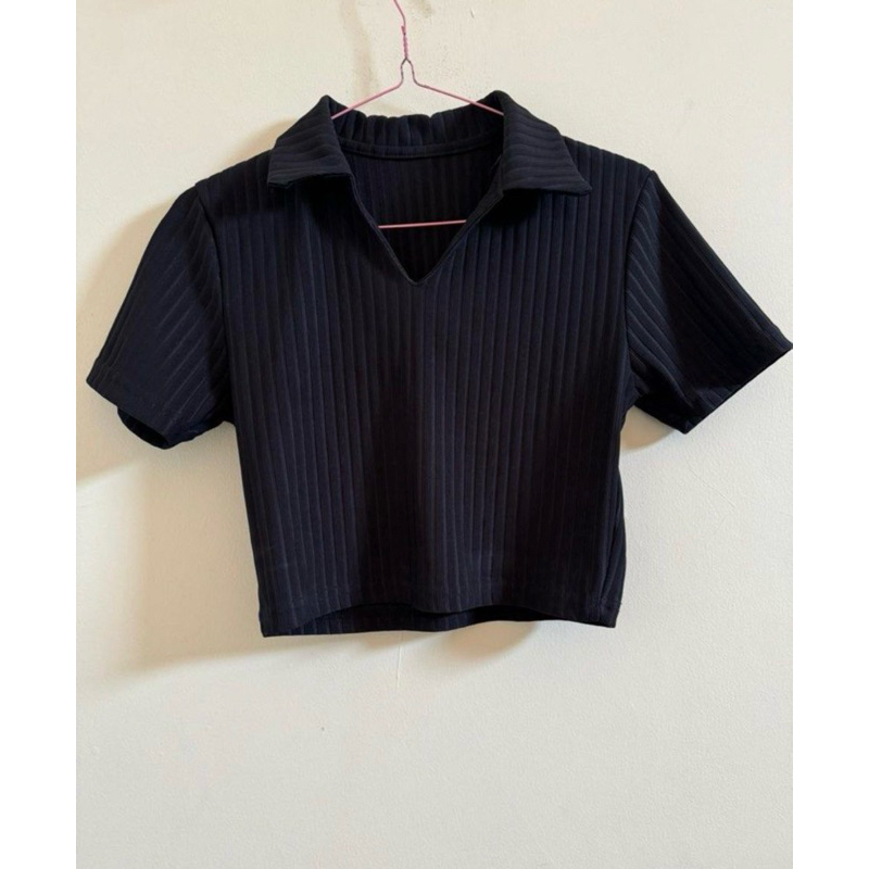 Jual crop top hitam | Shopee Indonesia