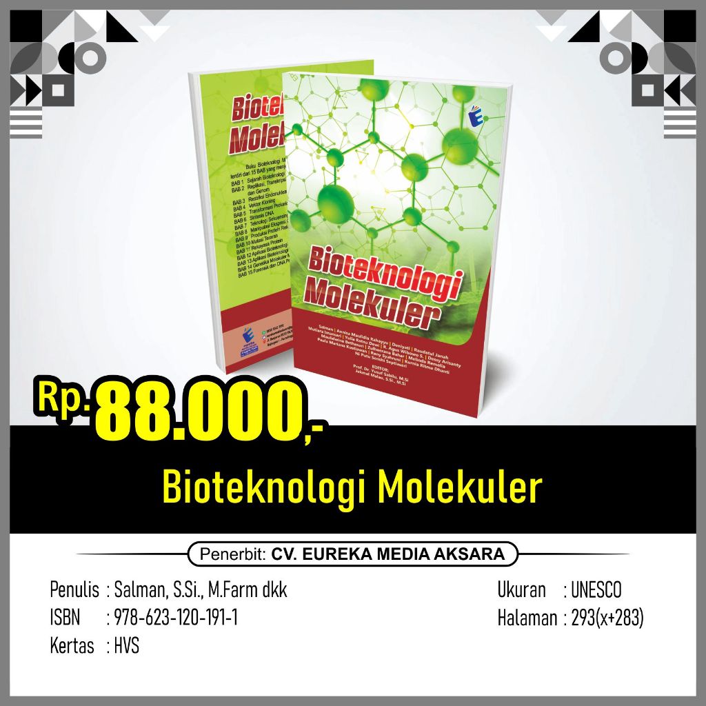 Jual Bioteknologi Molekuler - Eureka Media Aksara | Shopee Indonesia