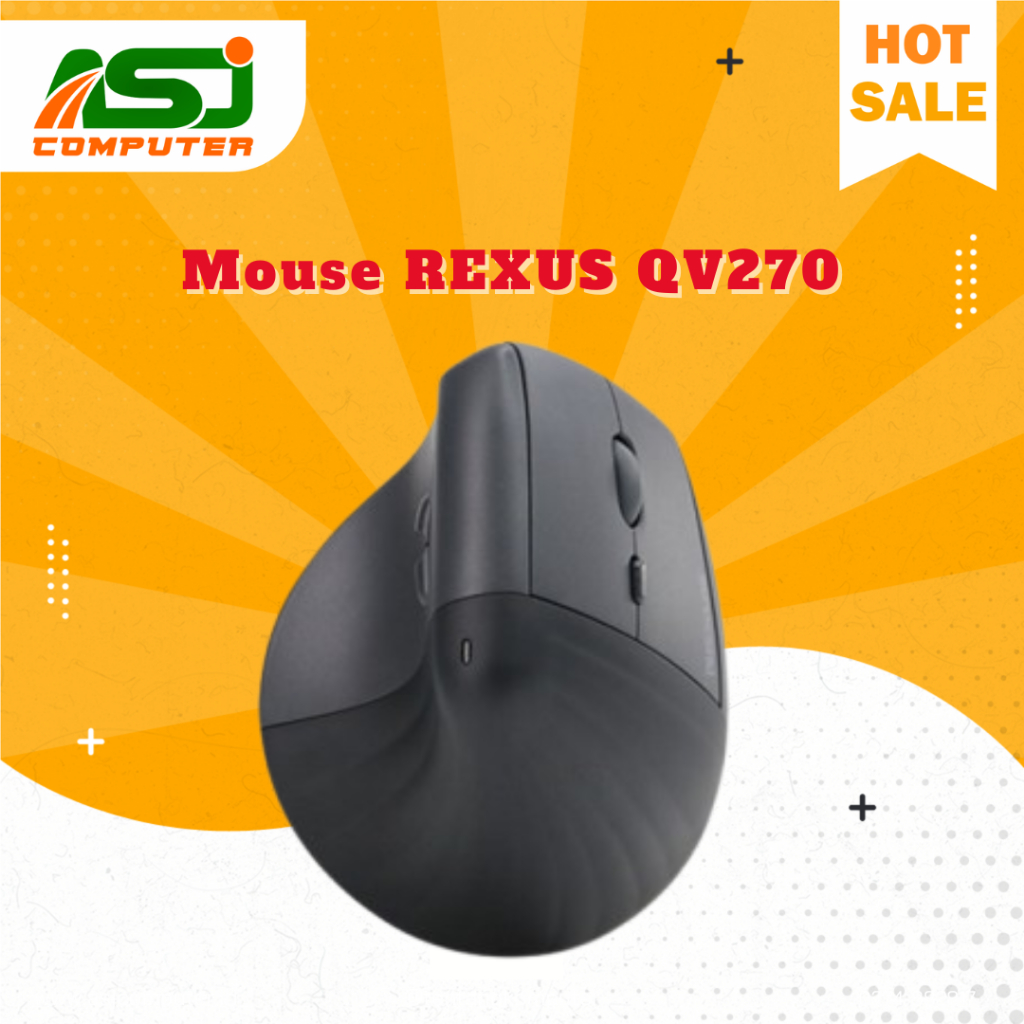 Jual Mouse Vertical Bluetooth REXUS CLIF II QV-270 Ergonomic- Rexus ...