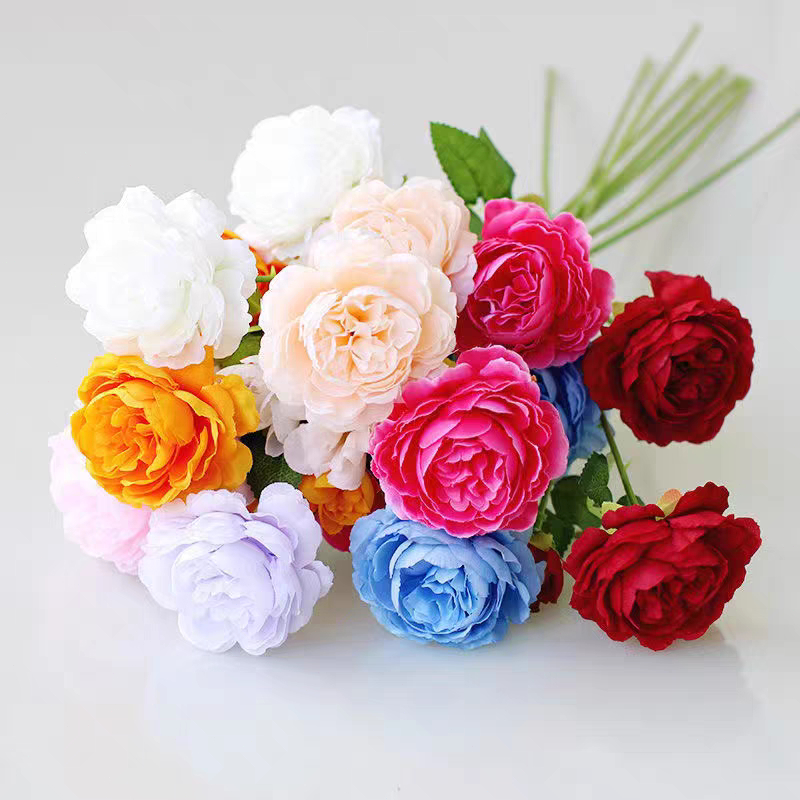 Jual Bunga Peony Imitasi/Peony harga per 1 tangkai ada 3cabang ( 2 ...
