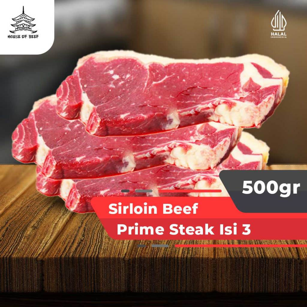 Jual Daging Sapi Australia Striploin Beef Prime Steak isi 3pcs | Shopee ...