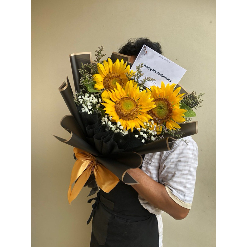 Jual INSTANT SAMEDAY Buket Bunga Matahari Sunflower Bouquet Domonic ...