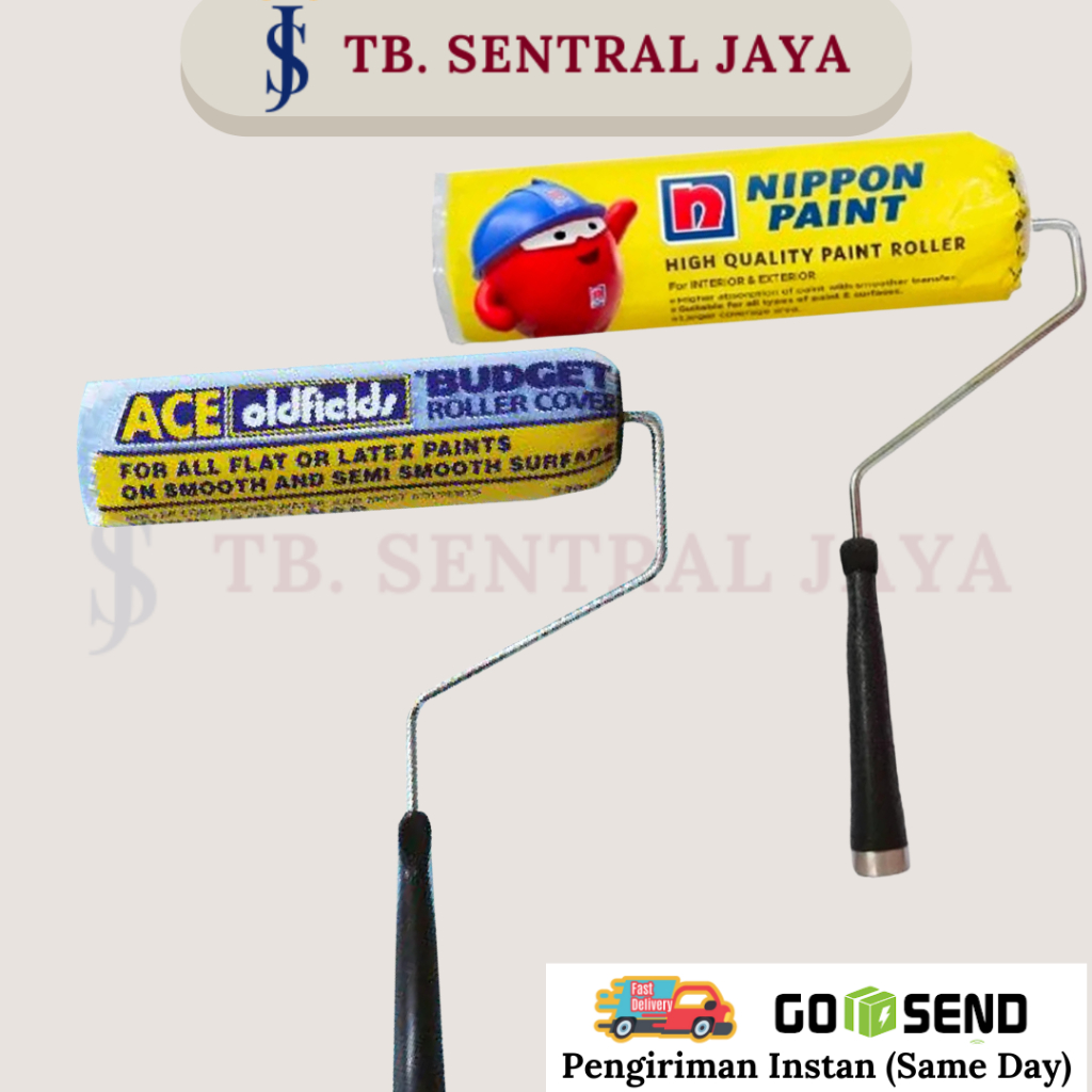 Jual Roll Cat Tembok Nippon Paint & Ace/Roll Cat Tembok/Kuas Roll ...