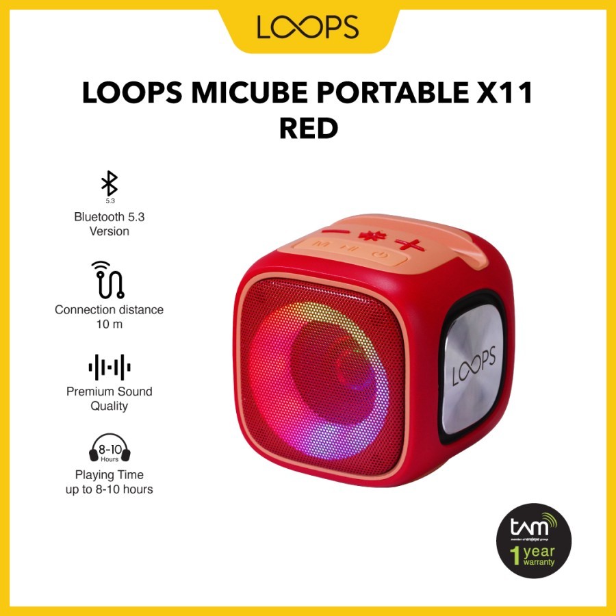 Jual LOOPS MICUBE PORTABLE SPEAKER X11 | Shopee Indonesia