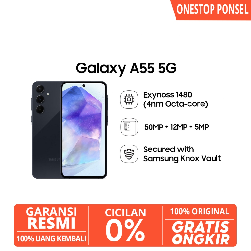Jual Samsung Galaxy A55 5G 8/256GB 12/256GB NFC Garansi Resmi Not A52s A54 | Shopee Indonesia