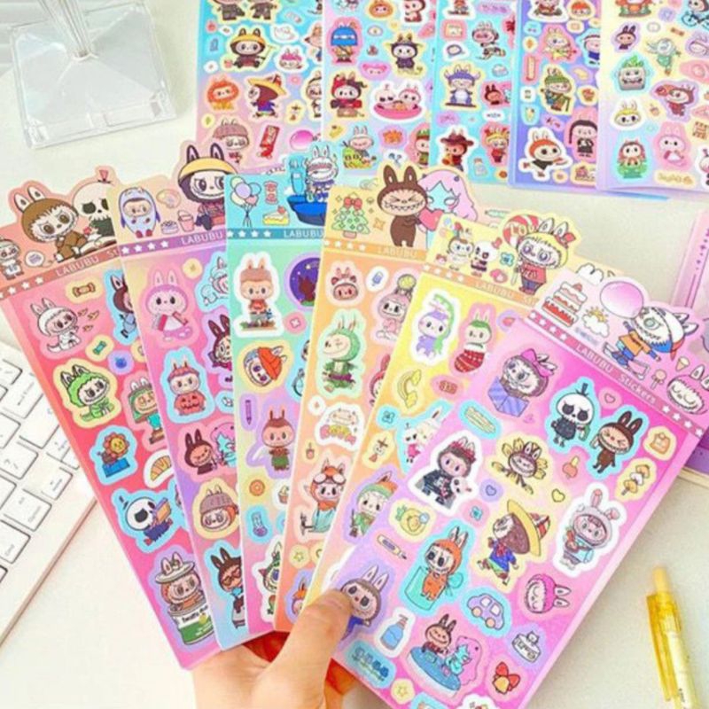 Jual Stiker hologram labubu stiker labubu sticker labubu sticker ...