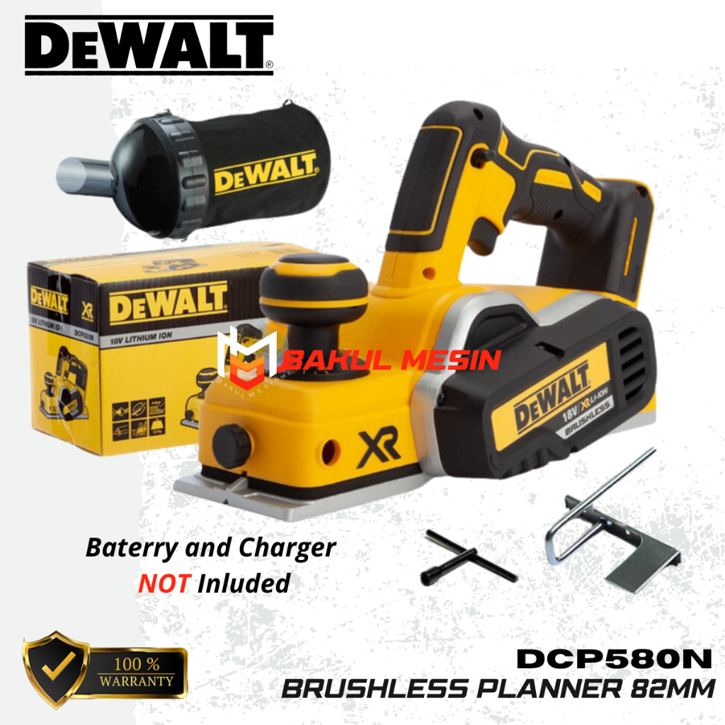Jual Dewalt DCP580N Brushless Planner Mesin Serut Baterai 18/20V 82mm ...