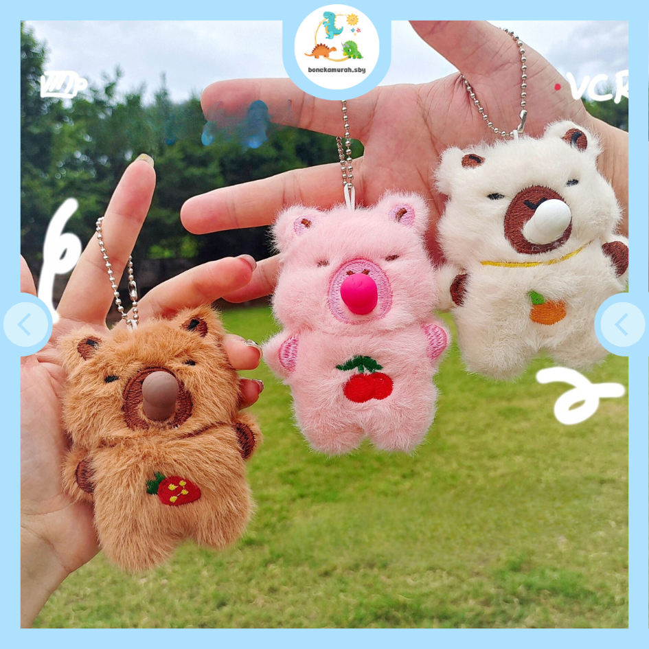 Jual Gantungan Kunci Keychain Boneka Capybara With Inflatable Balloons ...
