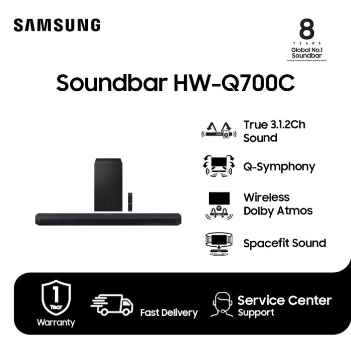 Jual Samsung HW-Q700D/XD Soundbar 3.1.2ch Wireless Dolby Atmos - HW ...