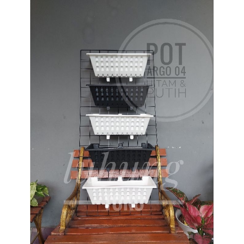 Jual Pot bunga tanaman dinding argo 04 minimalis kebun taman vertikal ...