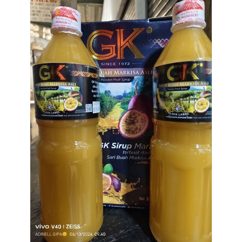 Jual Sirup Markisa GK Black label 2 x 500ml | Shopee Indonesia