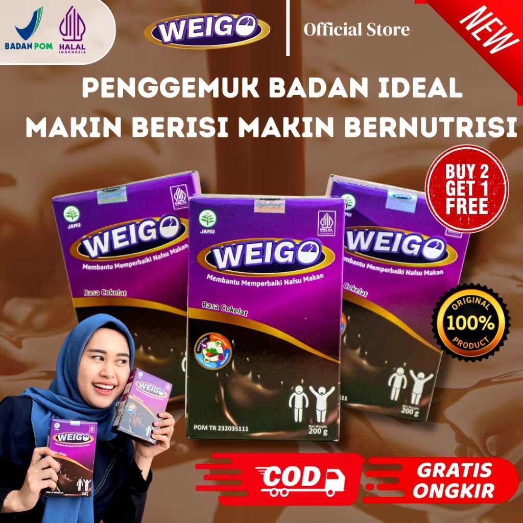 Jual Weigo - Susu Penambah Berat Badan 200gr Paket Nutrisi | Shopee ...