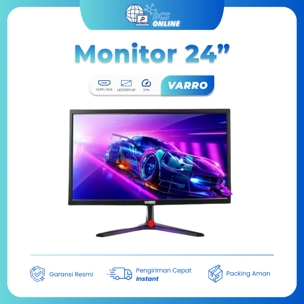 Jual LED MONITOR VARRO 24" INCH GARANSI RESMI | Shopee Indonesia