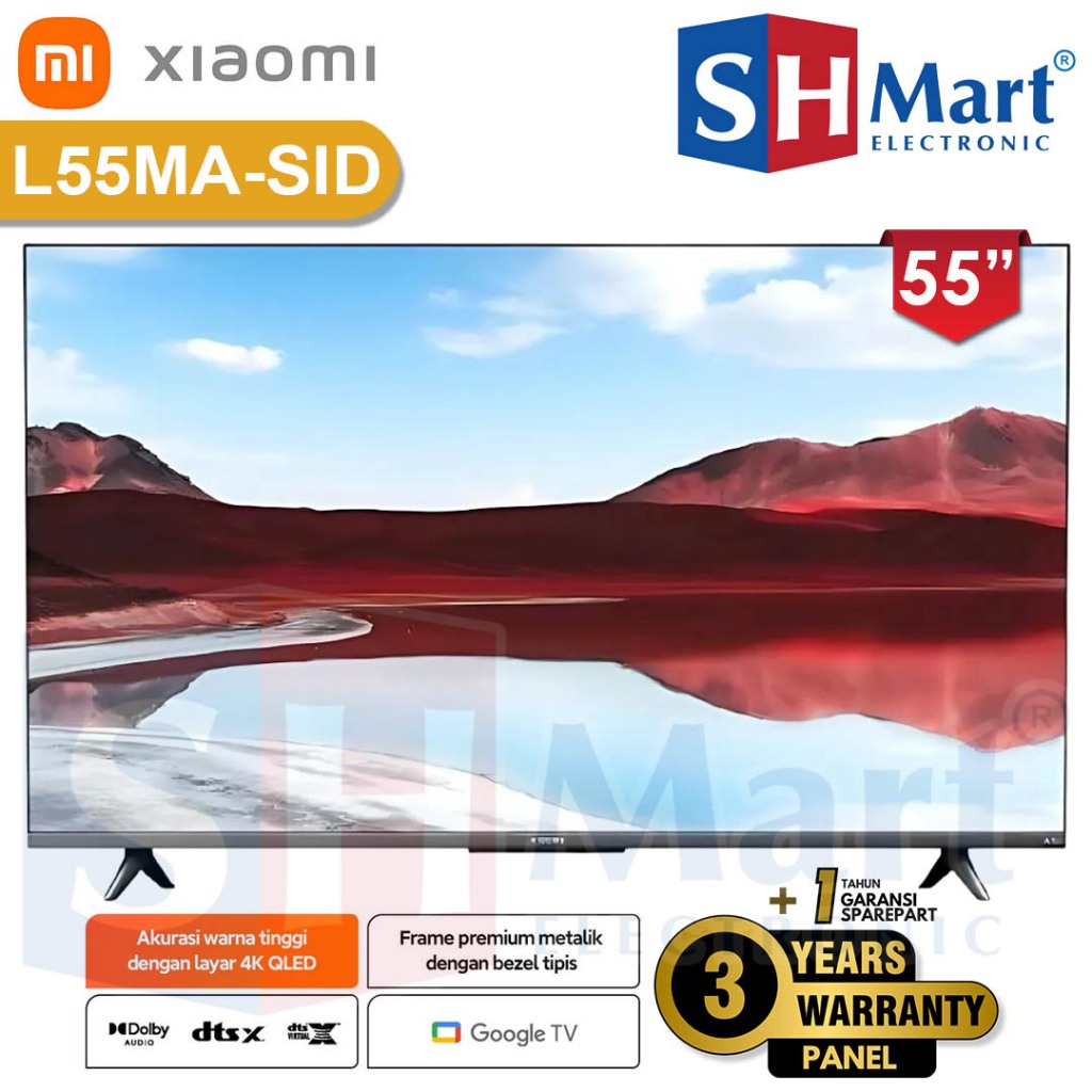 Jual TV XIAOMI A PRO 55 INCH 4K UHD GOOGLE TV NEW 2025 GARANSI RESMI ...