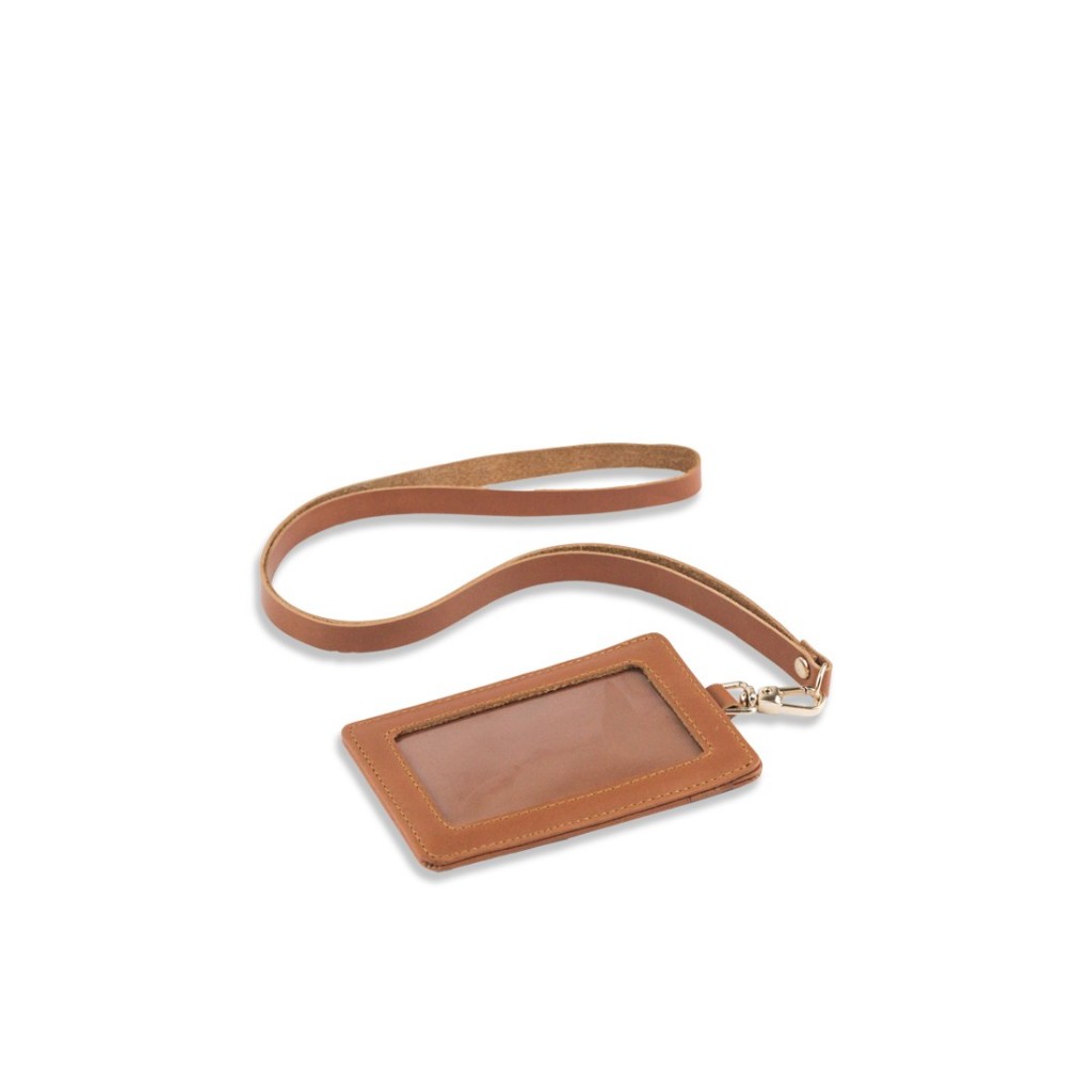 Jual Starke Leather ID Card Holder Hustle Hog Lanyard Nametag Kulit ...