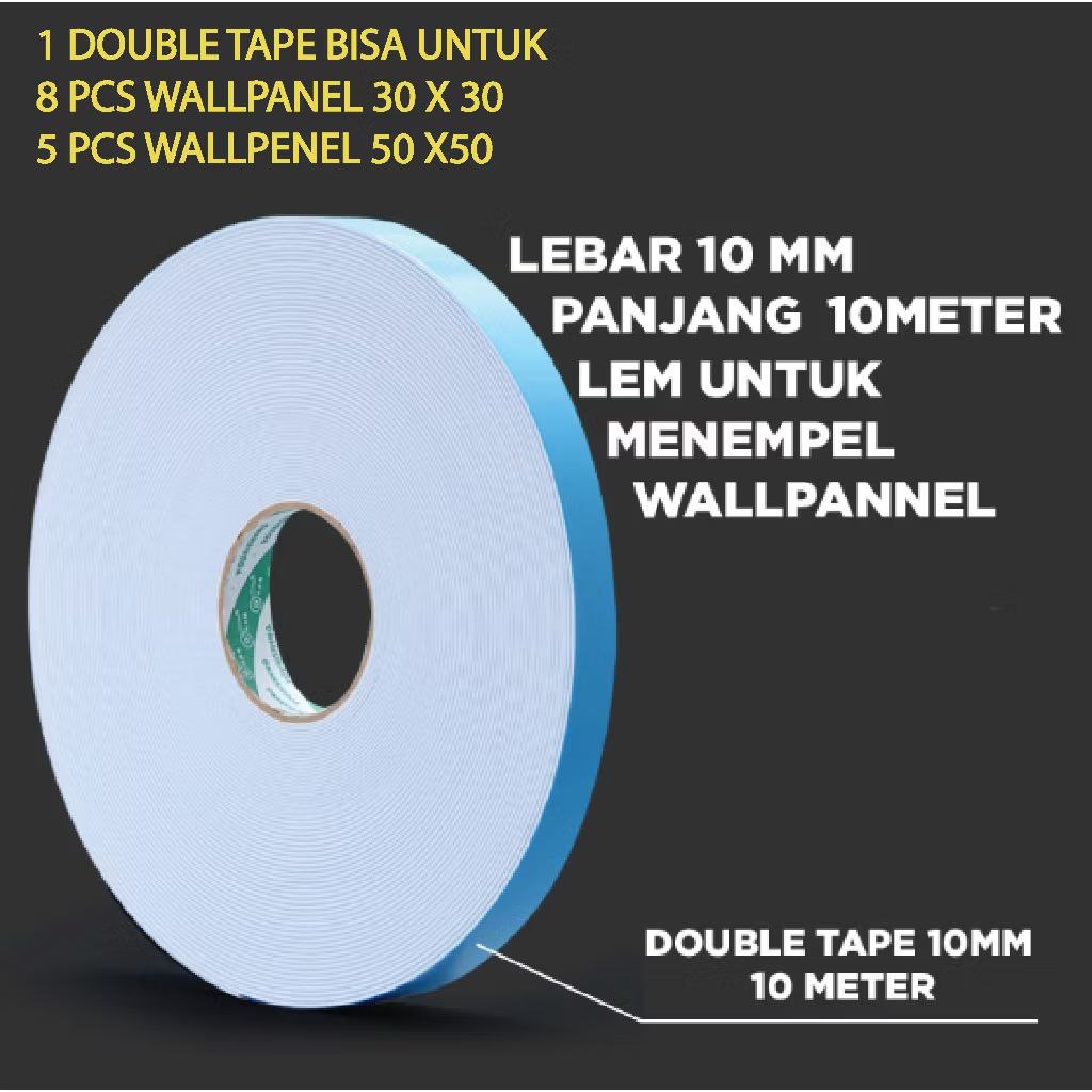 Jual Lem Perekat Double Tape Dua Sisi Wallpaper Panel / Double Tape ...