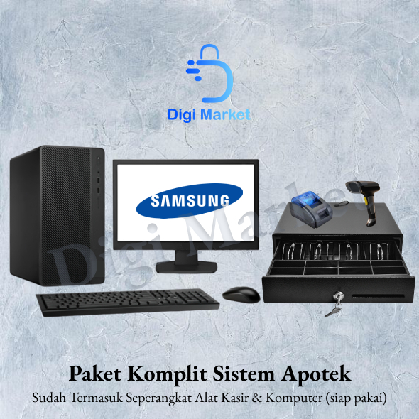Jual Paket Komplit Sistem Apotek Sudah Termasuk Seperangkat Alat Kasir ...