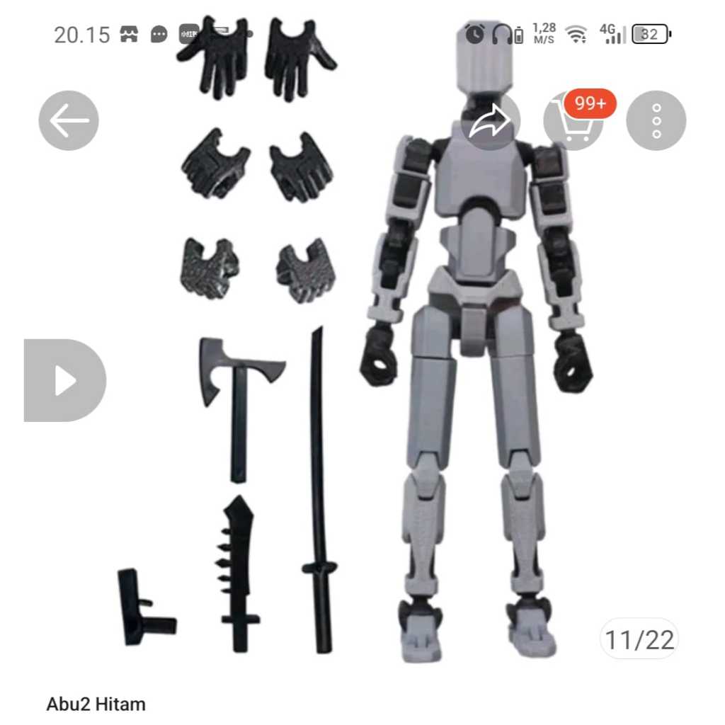 Jual DUMMY 13 TITAN 13 T13 JOINTED POSEABLE ACTION FIGURE LUCKY Custom ...