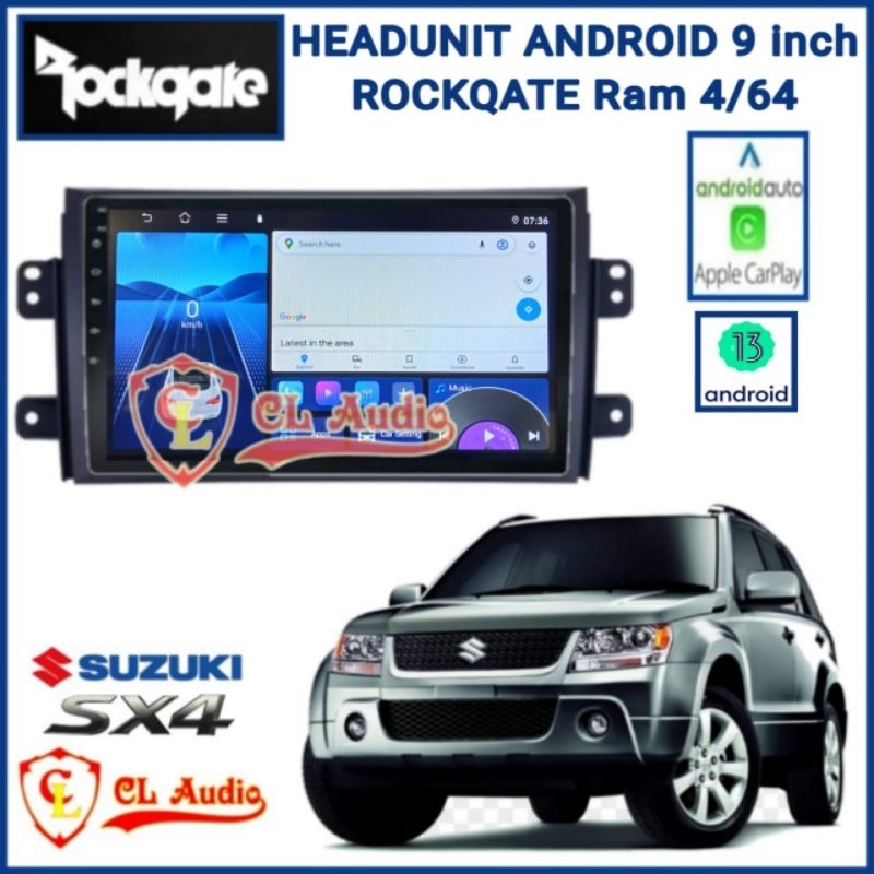 Jual Head Unit Android Rockgate 9 Inch OEM Suzuki SX4 (X-Over) Ram 4 ...