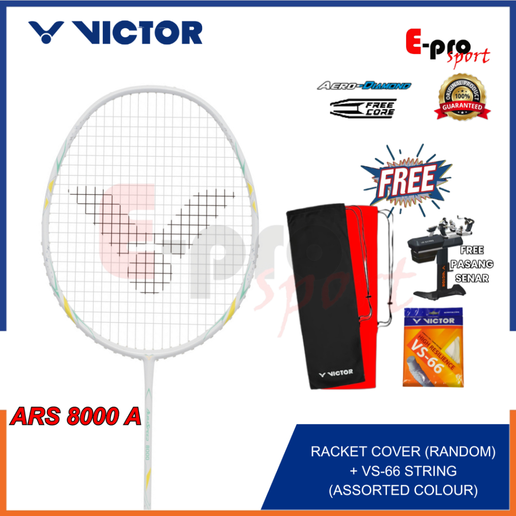 Jual Raket Badminton Victor Auraspeed 8000 A ARS 8000 ARS-8000 Original ...