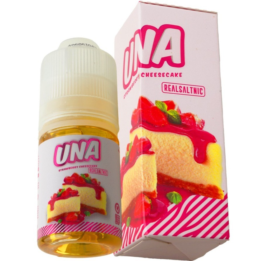 Jual UNA STRAWBERRY CHEESE CAKE saltnic 30ml | Shopee Indonesia