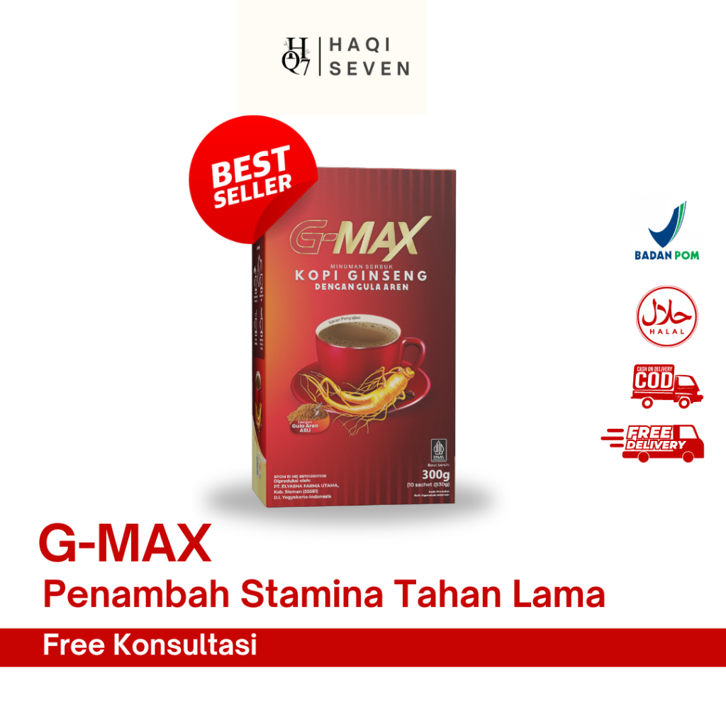 Jual G-MAX Kopi Ginseng Stamina Pria Dewasa Kuat Tahan Lama Maksimal | Shopee Indonesia