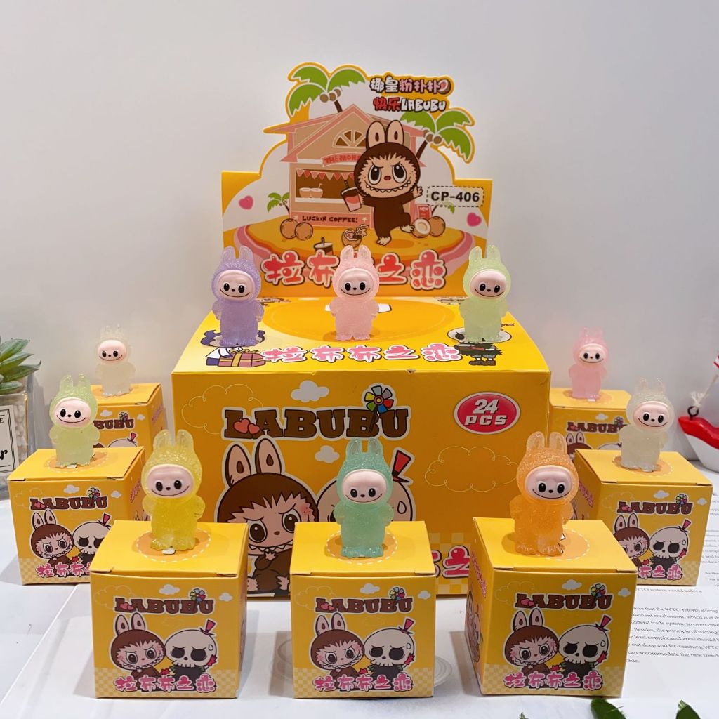 Jual mystery box mini display labubu/pajangan labubu mini kotak rahasia ...