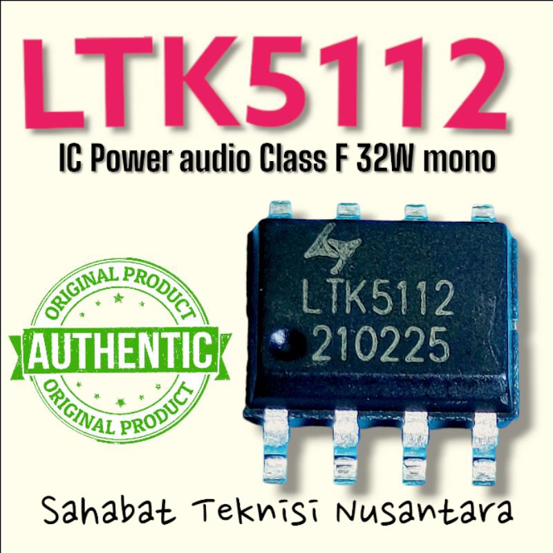 Jual Original LTK5112 ESOP-8 LTK 5112 | IC AUDIO Class F 32W | Shopee ...