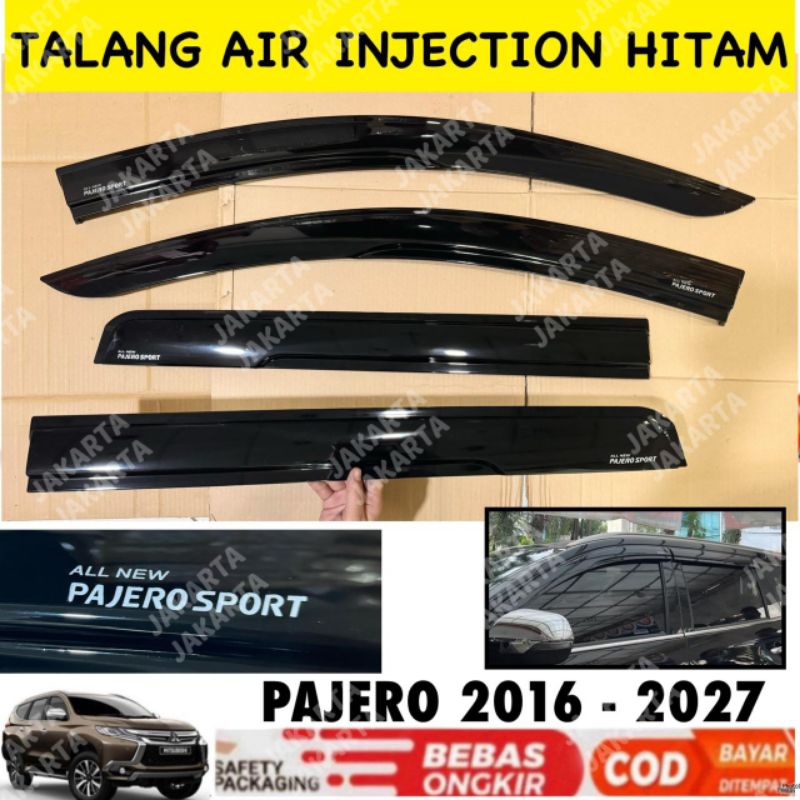 Jual Talang Air All New Pajero Sport 2016 2018 2023 2024 2025 2026 2027 Side Visor Injection ...