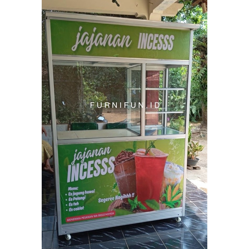 Jual Gerobak jus / booth jualan / gerobak geprek | Shopee Indonesia