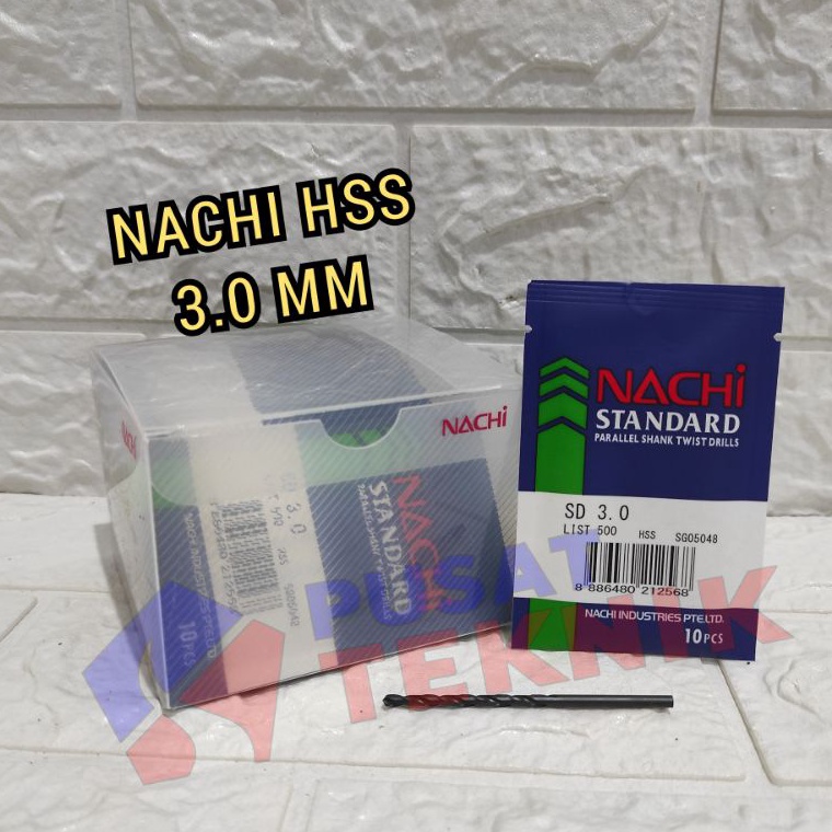Jual MATA BOR BESI NACHI 3MM NACHI HSS DRILL 3 MM | Shopee Indonesia