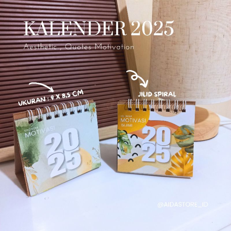Jual Kalender Mini 9 X 8,5 cm | Kalender Motivasi 2025 | Kalender Meja ...