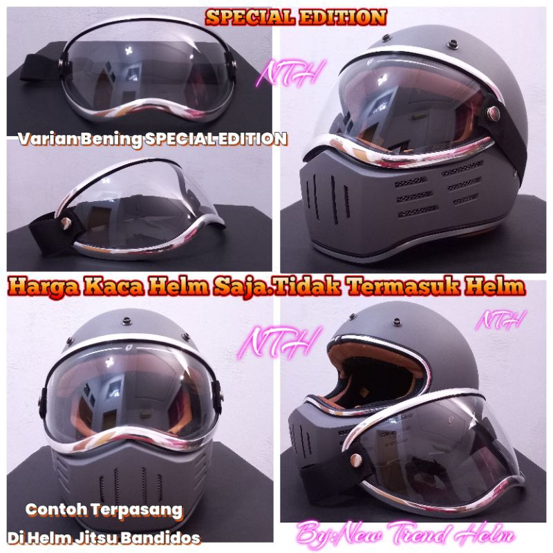 Jual Kaca Pilot Helm Jitsu Bandidos Cakil Kaca Helm Cakil Jitsu Full ...