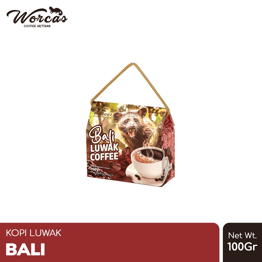 Jual WORCAS Bali Luwak Coffee 100gr | Coffee Powder | Shopee Indonesia