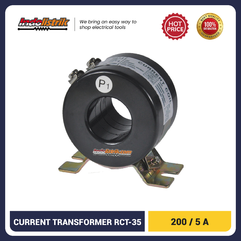 Jual Current Transformer 200 / 5 A RCT - 35 TAB Round CT - Kualitas ...