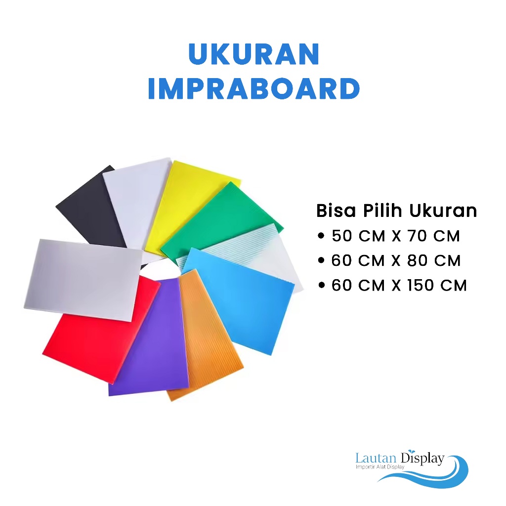 Jual Impraboard Papan Impra Board Lembaran Infraboard Plastik Board Putih Tebal 5mm 60x80 50x70 ...