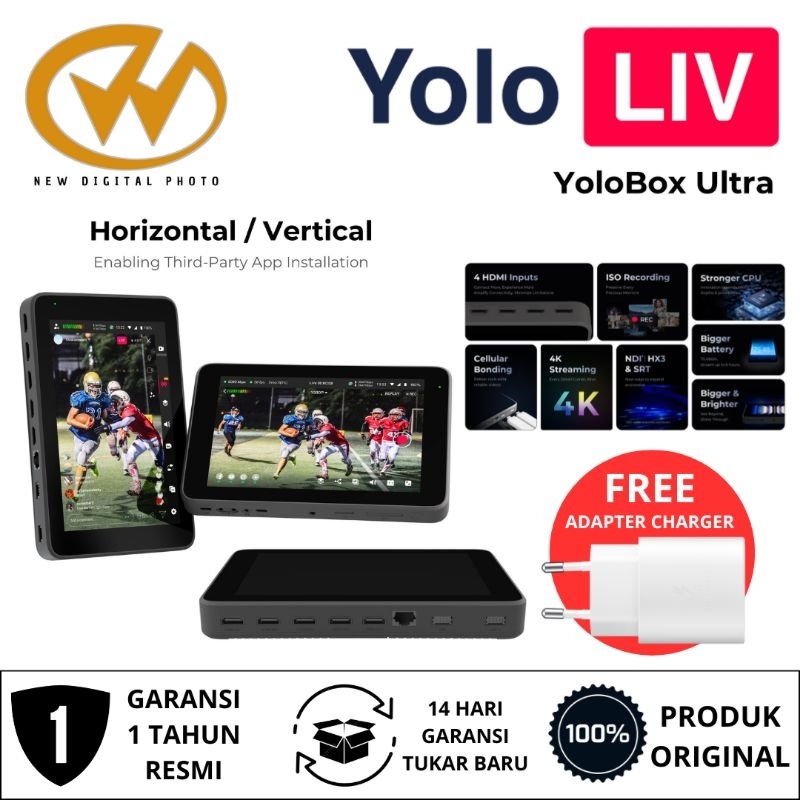 Jual Yololiv Yolobox Ultra All-in-One Multicamera Live Stream Switcher Monitor Portable Studio ...