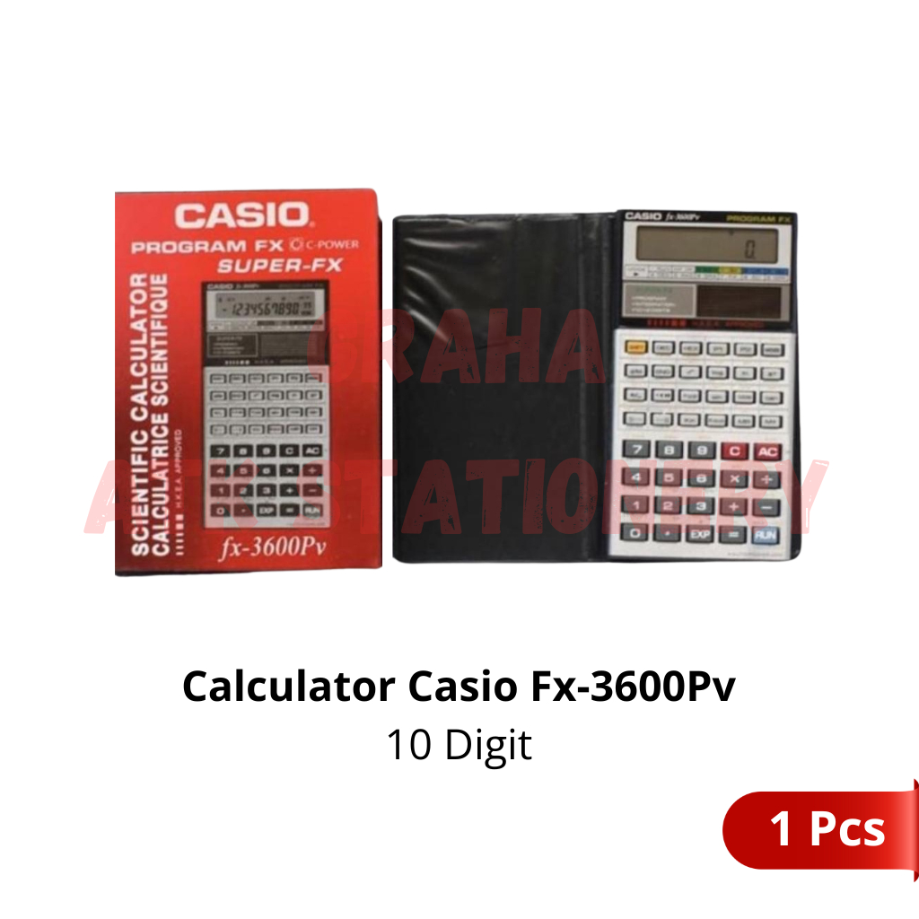 Jual [1 Pcs] Calculator Scientific 10 Digit Casio FX-3600PV / Kalkulator Scientific 10 Digit ...