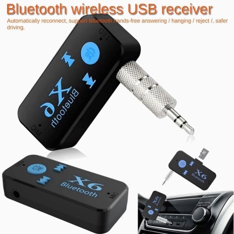 Jual RECEIVER BLUETOOTH WIRELESS MUSIK SPEAKER AUX AUDIO ADAPTER USB ...