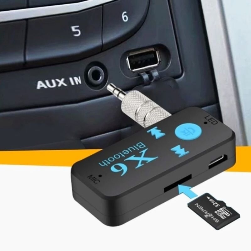 Jual BLUETOOTH RECEIVER CAR X6 / BLUETOOTH AUX KIT X6 GOOD QUALITY ...