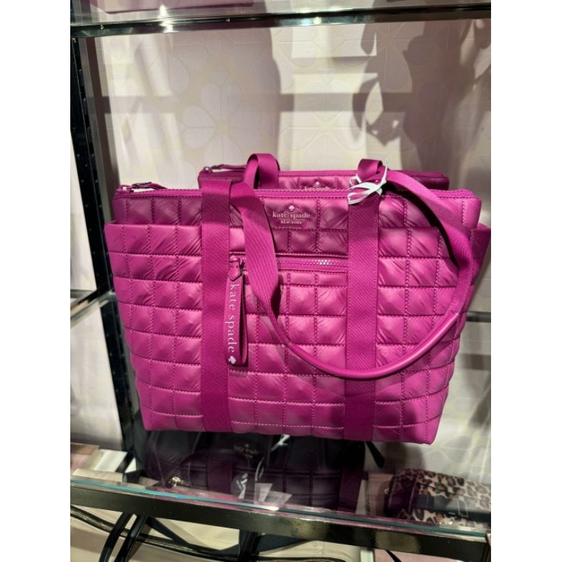Jual Kate Spade Camden Quilted Small Tote In Baja Rose | Shopee Indonesia