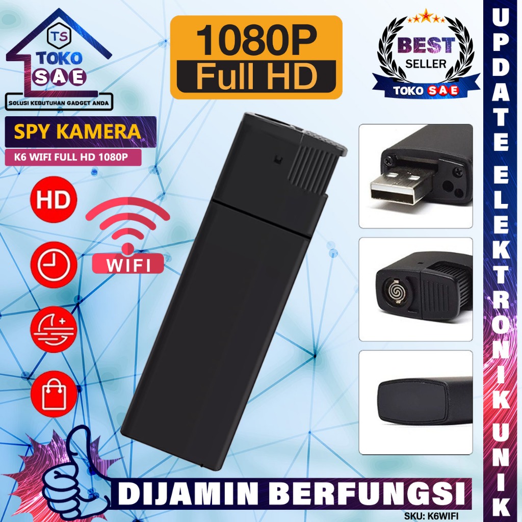 Jual Spy Cam Lighter K6 Hidden Camera Security Camcorder Flashlight HD ...