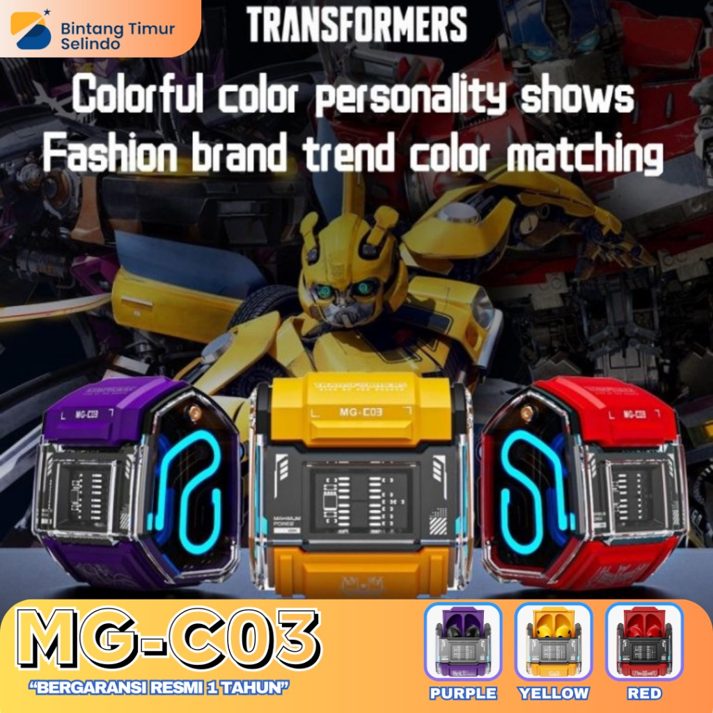 Jual TRANSFORMERS MG-C03 earphones Bluetooth wireless gaming earphones ...