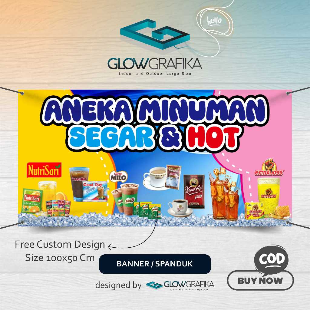 Jual Cetak Spanduk Banner Aneka Minuman Segar & hot | Shopee Indonesia