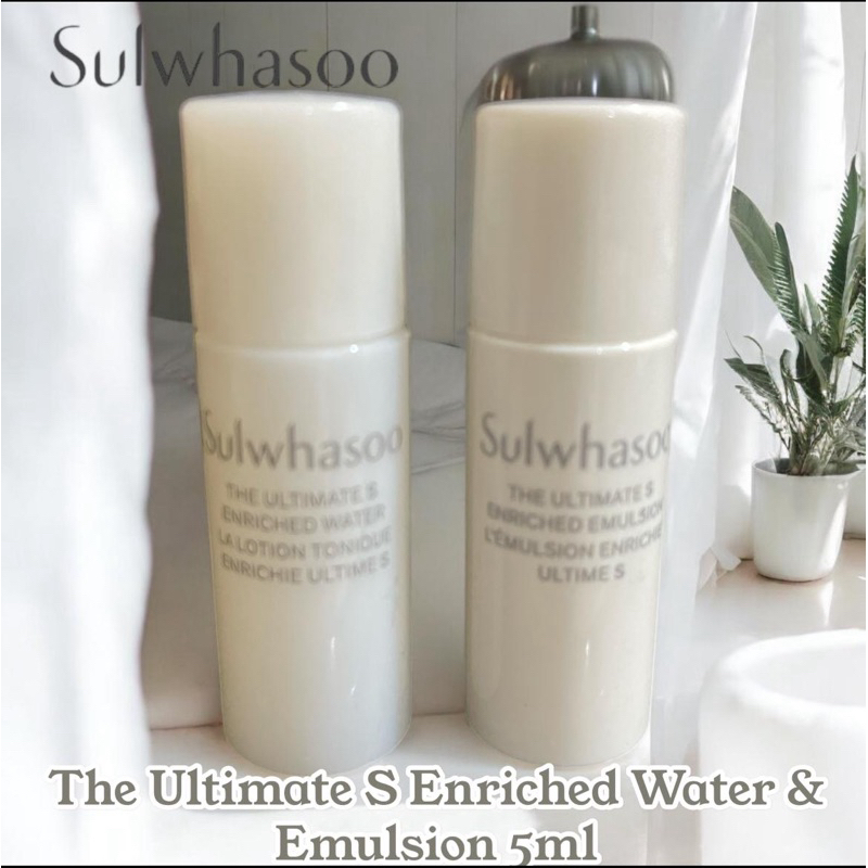 Jual SULWHASOO THE ULTIMATE S ENRICHED WATER & EMULSION 5ML | Shopee ...